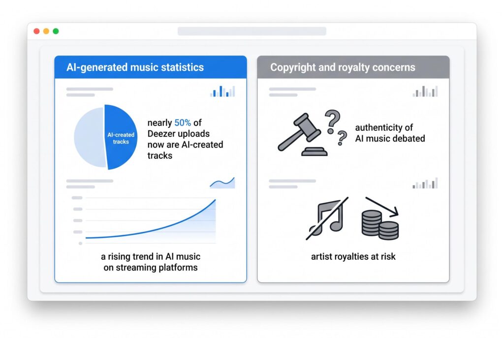 AI-generated music floods streaming platforms, prompting new industry ...
